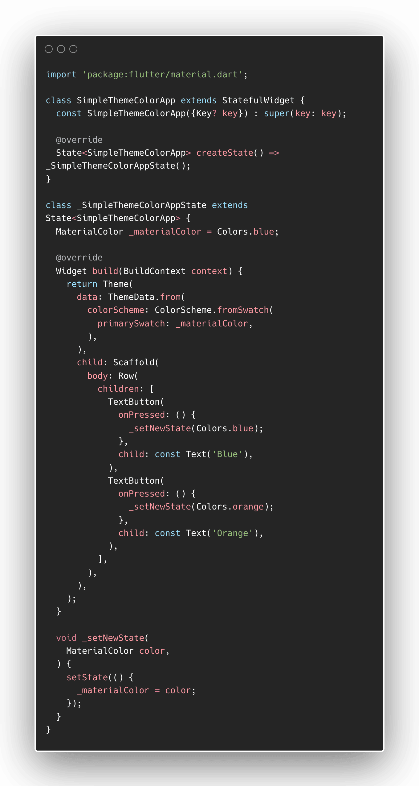 Flutter setState - The simplest state management in Flutter